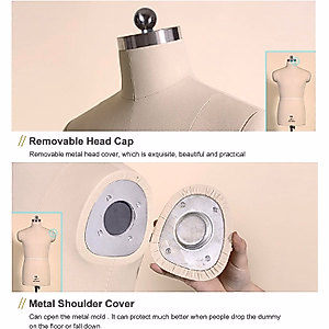 lyf Plus Size Sewing Male Mannequin Torso with Tripod Stand, Mens Dressmakers Manikin Body, for T-Shirts/Jackets Teaching Dress Forms ( Size : XXXL 110 )