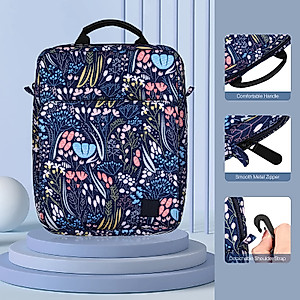 Dadanism 9-11 Inch Tablet Sleeve Bag Carrying Case with Shoulder Strap for iPad 10th Gen 10.9", iPad 9/8/7th 10.2", iPad Air 11", iPad Pro 11", iPad Air 5/4, Galaxy Tab A9+ Plus 11", Night Blue