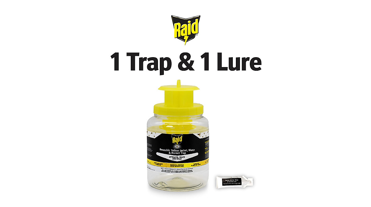 Raid Reusable Yellow Jacket & Wasp Trap | Easy & Effective Pest Control
