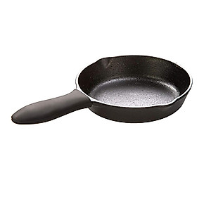 6Pcs Silicone Pot Pan Handle Sleeve, Cast Iron Pot Pan Handle Covers, Dishwasher Safe Heat Resistant Hot Handle Holder 4 Pcs Sleeves 2 Pcs Handle Covers for Skillets Pans Pots Griddles (Black)