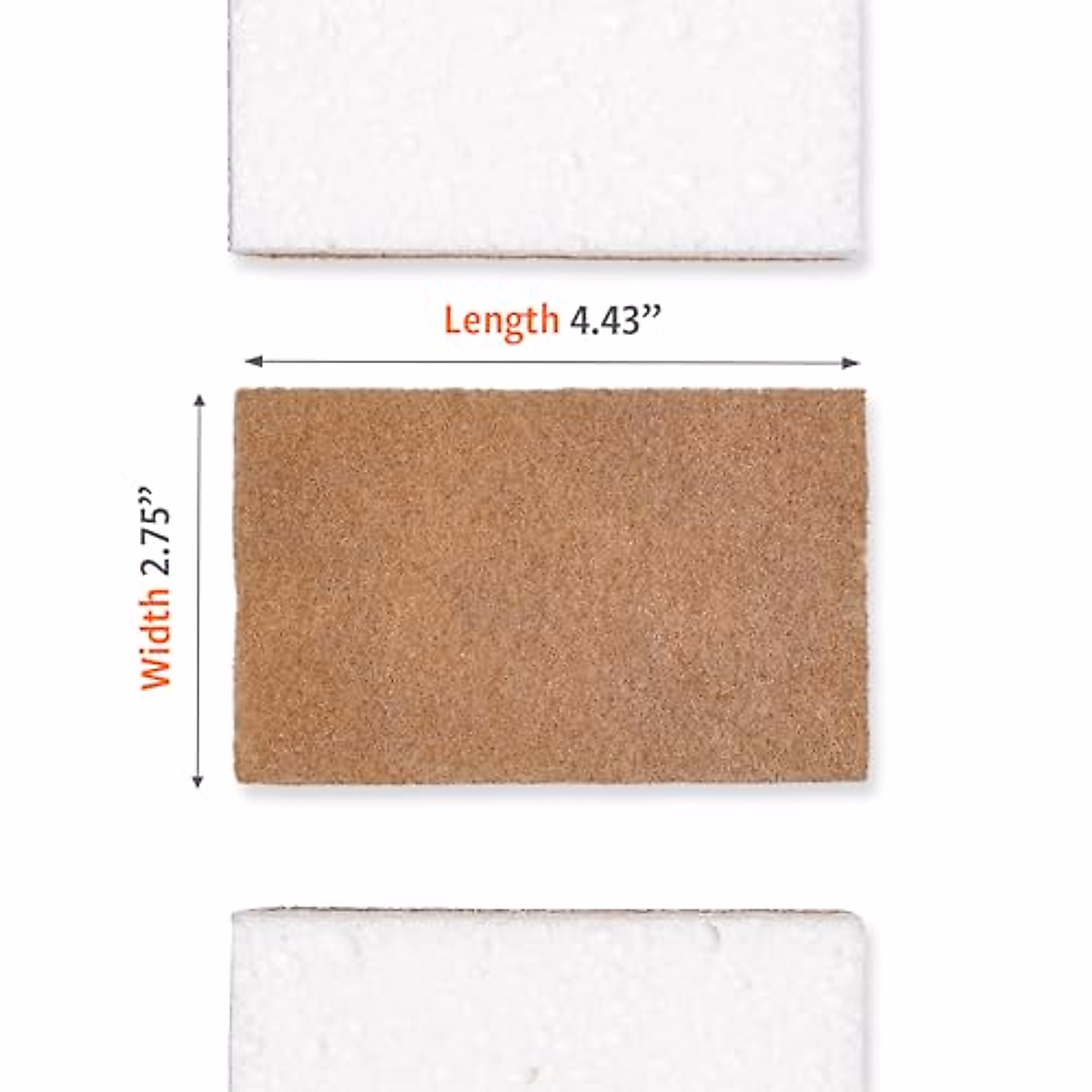 Full Circle in a Nutshell Walnut Shell Non-Scratch Scrubber Sponge, Pack of 3