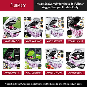 Fullstar Blade Replacement Set for Vegetable Chopper - 2pc Blade Inserts for Veggie Chopper - Big Dice Blade for Potatoes, Apples, Pears - Small Dice Blade for Onions, Tomatoes