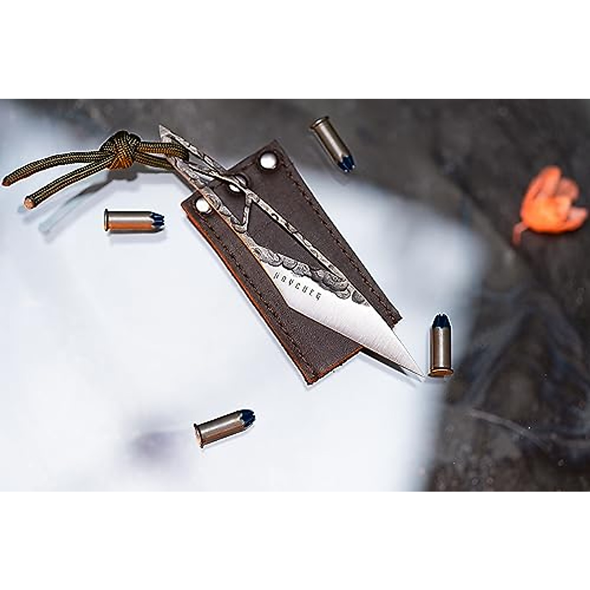 KOVCHEGART handmade pocket knife kiridashi, edc utility knife, neck knife (n690 steel cryo treated, OSA02 4.1 inch)