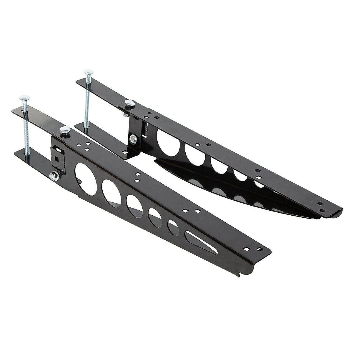 for Pair RV 4" Square Rear Bumper Mounting Cargo Carrier Box Support Arms Bracket
