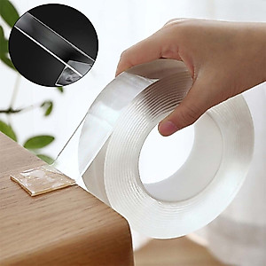 3 PCS Double Sided Adhesive Duct Tape Heavy Duty,Waterproof Reusable Strong Wall Tape Picture Hanging Strips Poster Carpet Tape.