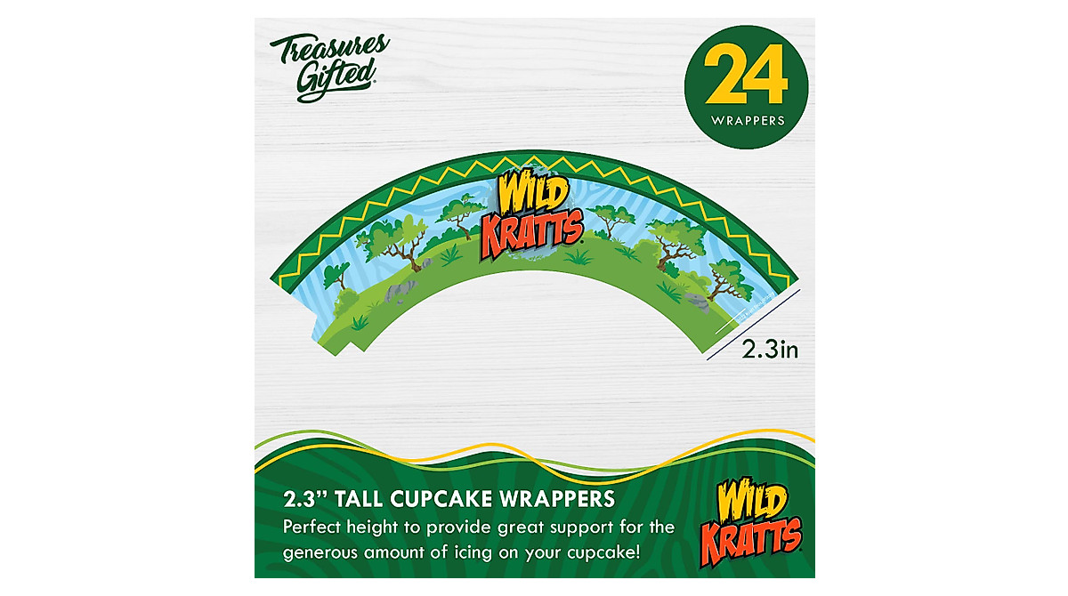 Wild Kratts Cupcake Toppers & Wrappers for Birthday Fun