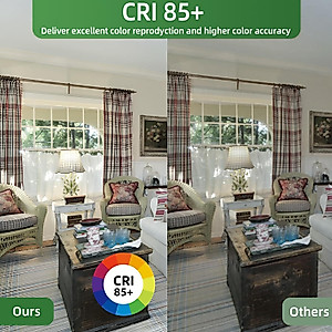 YAOHENG A19 LED Light Bulb 75 Watt Equivalent, 11 Watt Light Bulbs, 5000K Daylight, 1100 Lumens, Non-Dimmable, E26 Base Lightbulbs, Standard LED Bulbs for Home, ETL Listed(4-Pack)