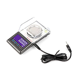 Bulipu 50g/0.001g Digital Scale, Electronic Scale Labs Jewelry Coins Herbs Food, 2646