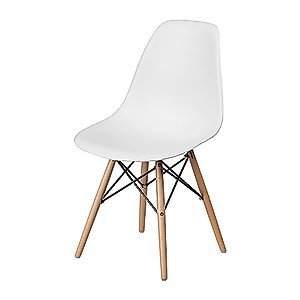 Modern Style Dining Chair, Home Kitchen Shell Lounge Plastic Chair, Mid Century Modern DSW Ergonomic Dining Chair for Living Room, Bedroom