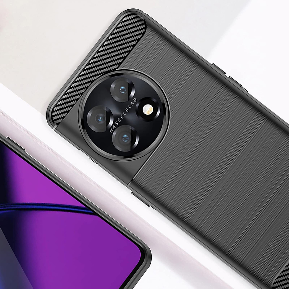 Sucnakp for OnePlus 11 Case OnePlus 11 5G Case with 2* Screen Protector TPU Shock Absorption Technology Raised Bezels Protective for One Plus 11（TPU Black）