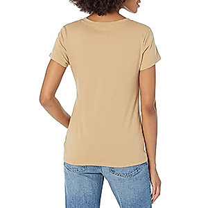 GAP Women's 2-Pack Classic Logo Tee T-Shirt, Mojave, Small