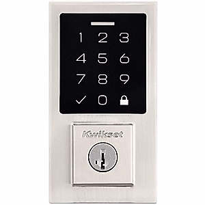 Kwikset 9270CNT-514S Kwikset 9270CNT-S SmartCode Deadbolts Touchscreen Single Cylinder Keyless Entry Deadbolt with UL Fire Rating and Smartkey Technology