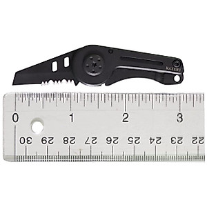 MAXERI World's Smallest All Purpose Pocket Knife, Premium Heat-Treated Stainless Steel Blade, Micro Slim Minimalist Design, Ideal Every Day Carry (Serrated Blade)