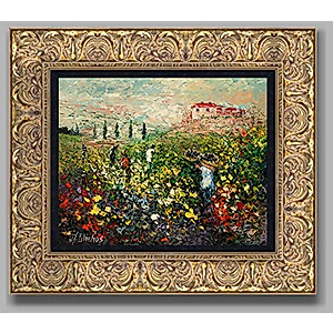 SOLD Time for Harvest, Tuscany Italy Vineyard By Internationally Renown Painter Andre Dluhos