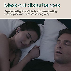 Kokoon Earbuds for Sleep Nightbuds - in-Ear Headphones - Sleep Aid for Adults - Ear Plugs for Sleep - Noise Masking - Bluetooth - Gray