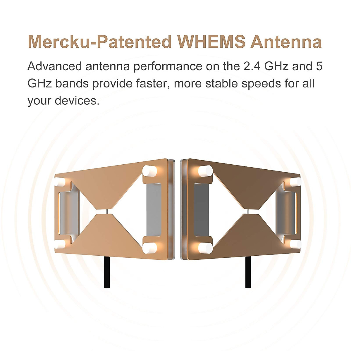 Mercku M6 Wi-Fi 6 Router for Wireless Internet Mesh Wi-Fi System 1 Pack up to 3,000 Sq.Ft. Can Add More Units to Form a Mesh Wi-Fi System, Dual-Band Gigabit Router, App Control, AX1800, Cosmo Black