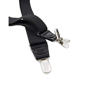 Dockers Men's Solid Suspender ,Black,
