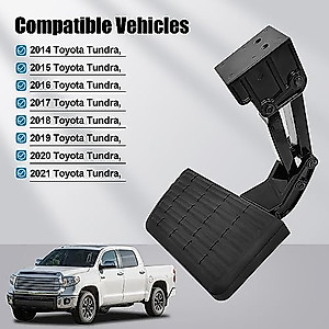 75309-01A Bed Step Compatible with Toyota Tundra 2014 2015 2016 2017 2018 2019 2020 2021 Bedstep Retractable Bumper Truck Tailgate Step Replace 75309-01A