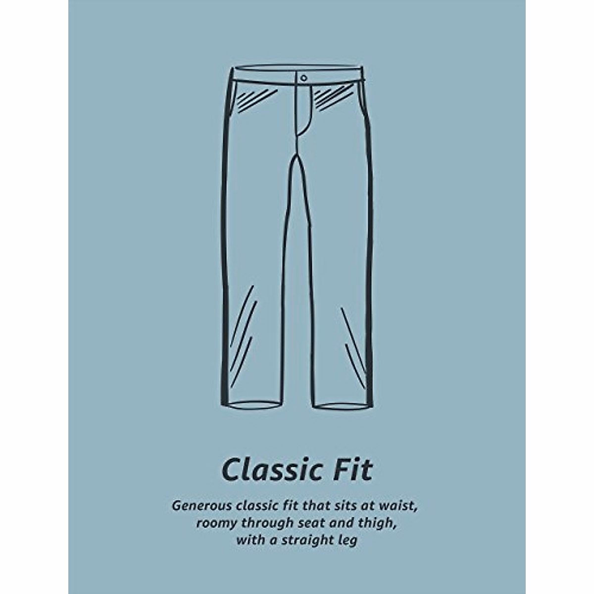 Amazon Essentials Men's Classic-Fit Wrinkle-Resistant Flat-Front Chino Pant (Available in Big & Tall), Black, 34W x 34L