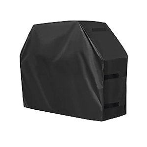 OutdoorLines Waterproof Heavy Duty BBQ Grill Cover - Universal Barbecue Grill Covers UV Resistant Barbeque Gas Grill Cover for Outdoor Universal Grills, 58L x 24W x 44H Inch, Black