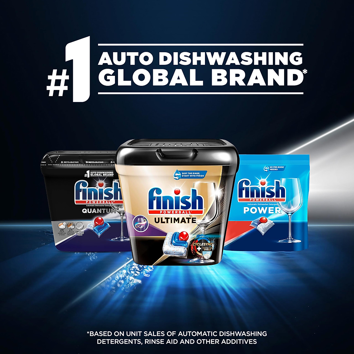 Finish Quantum Dishwasher Pods, No Pre-Rinse Dishwasher Detergent Soap Removes 24HR Dried-On Stain and Grease, Leaving a Virtually Spotless Shine, 82 Count