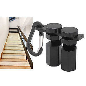 Stair Gauge Knob, Aluminium Alloy Gauge Stair Stringer Layout Tool for Speed Circular Saw Rip Guid Framing Jig (Black)