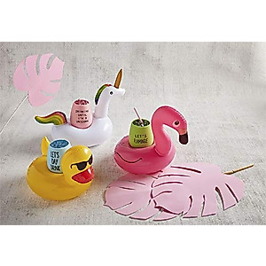 Mud Pie Silicone Wine Floaty, Approx 4 1/2" x 3 1/2" | Cup 16 oz, Unicorn