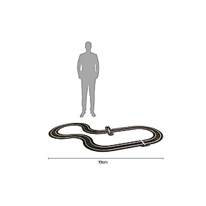 Scalextric Ginetta Racers 1:32 Analog Slot Car Race Track Set C1412T Yellow, Silver & Blue