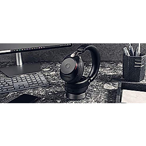 Jabra Evolve2 85 USB-C Stereo Headset with Charging Stand, UC Optimized, Leading Wireless Performance with Advanced Noise-Cancelling Microphone, All Day Battery - Black