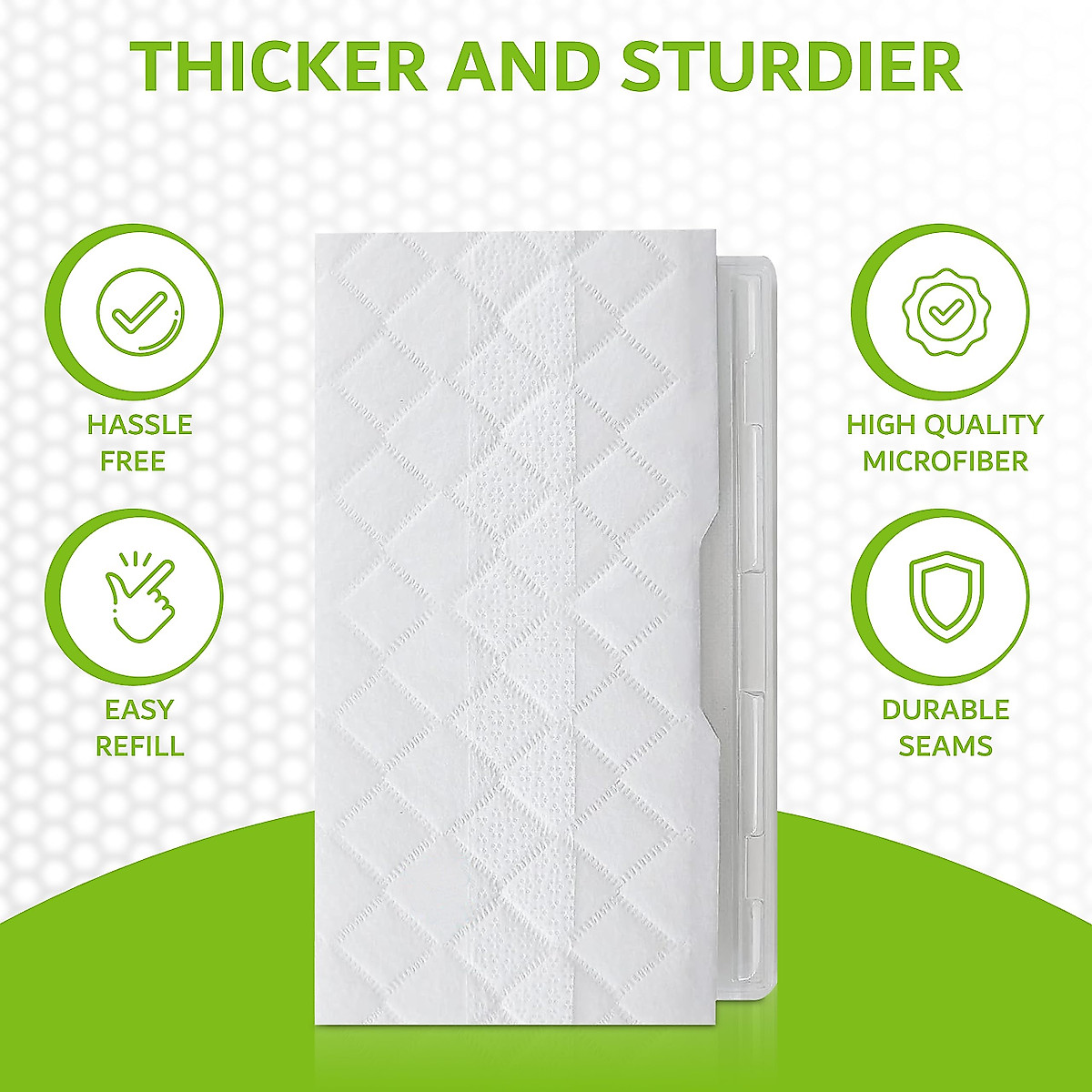 36 Count Disposable Replacement Mop Pad Refills Compatible with Shark Vacmop Pro VM252 VM250 VM200