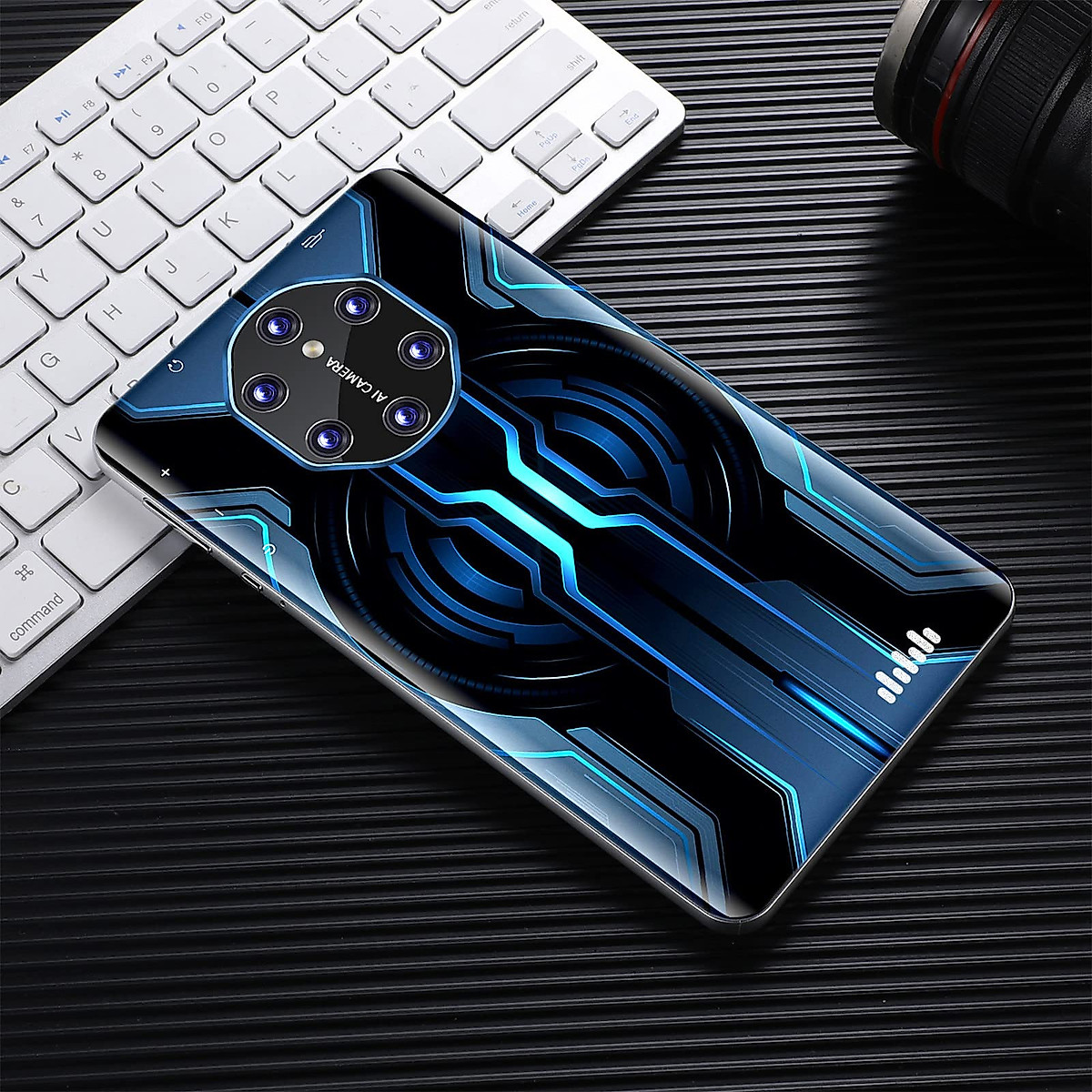 HD 7 Tablet, IPS Display, 16 GB, Supports Telephone Communication, Voice Call Game Tablet, for Portable Entertainment (Blue)