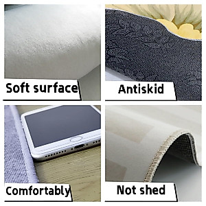 Brown Thanksgiving Indoor Rug, 2x6ft, Happy Fall Autumn Leaves Wreath Hallway Carpet, Low Pile Shed Resistant Kitchen Mat, Breathable Washable Non-Slip Throw Rugs for Entryway Porch