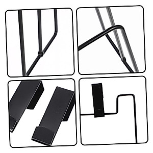 SWOOMEY Pot Lid Organizer, Wall Mounted, Metal, Black, 20 in x 10 in