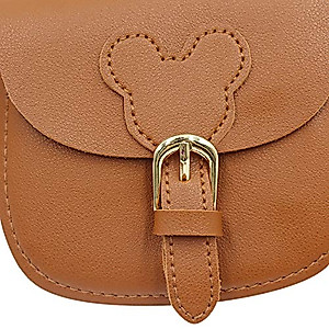 ANKOMINA Little Girls Purse Cute Leather Crossbody Bag Mini Shoulder Bag for Kids,Toddler
