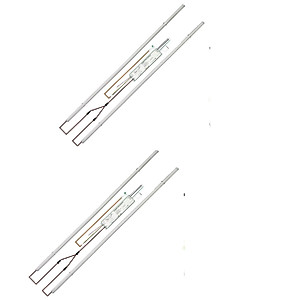 2-Pack LED Magnetic Strip Retrofit Kit with Pre-Wired 10W Emergency Battery for Linear Ceiling Fixtures - 4 Feet, 2 Strips, 40W, CCT , Dimmable Wattage, DLC and ETL Listed, Commercial and Residential