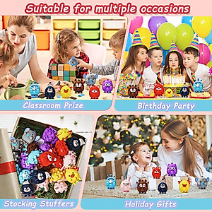 24 Pcs Party Favors for Kids, 3D Animal Pop Fidget Toys Bulk, Sensory Bath Suction Toys for Toddlers, Carnival Treasure Classroom Prizes Box Toys, Fidget Stocking Stuffers Birthday Party Gifts