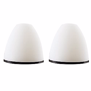 Veemoon Glass Pendant Light Glass Pendant Light Glass Shades Alabaster 2 pack glass lamp shades replacement glass shades glass light covers Glass Lamp Shade Clear Gesso Clear Gesso