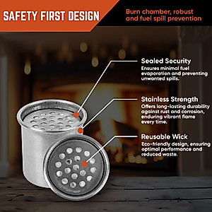 Tabletop Fire Pit, Indoor & Outdoor Fire Pits with Smokeless Burn, Portable Concrete Table Top Firepit, Mini Fireplace, Small Fire Pit, Rubbing Alcohol Table Top Fire Pit Bowl