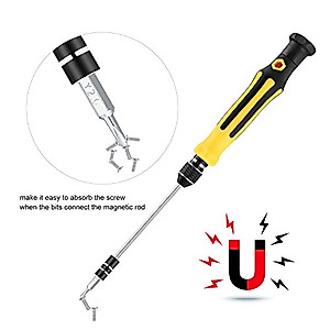 45 in 1 Mini Screwdriver Set, VCOO Torx Bit Tools Set, Small Precision Screwdriver Kit with Tweezers & Extension Shaft for Repair or Maintenance