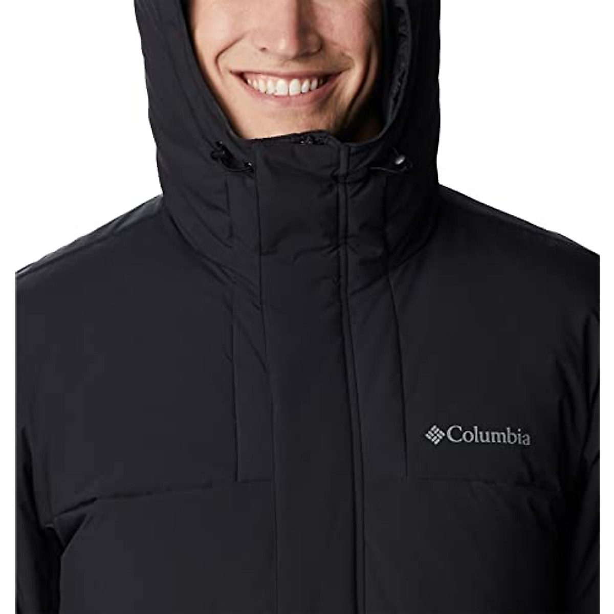 Columbia Men's Aldercrest Down Hooded Jacket, Black, X-Large