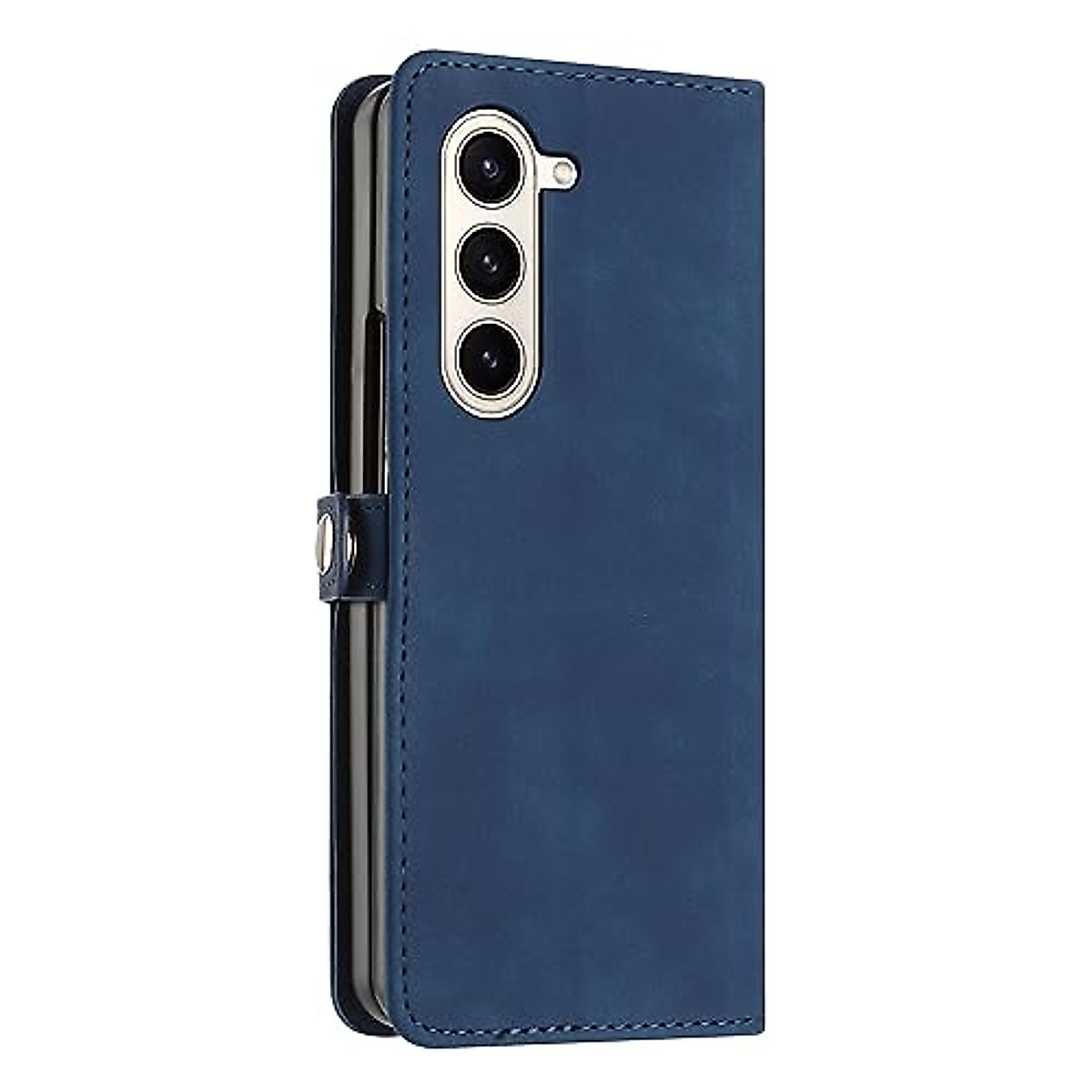 Phone Flip Case Wallet Case for Samsung Galaxy Z Fold 5 2023, Compatible with Samsung Galaxy Z Fold 5 2023 Case [TPU Shockproof Interior Case] PU Leather Case with Magnetic Flip Cover phone protection