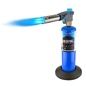 BLUEFIRE Propane MAPP MAP Pro Handheld Torch Gas Cylinder Bottle Stand Base, USA Standard Fuel Gas Bottle Stabilizer, Great Accessory for Portable Gas Welding Torches, Gas Canister not Included