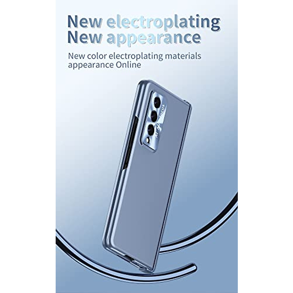 Case with S Pen for Samsung Galaxy Z Fold 3 5G 2021 with Removable Hinge Protection Holder and Built-in Camera Lens Protector and Front Screen Protector