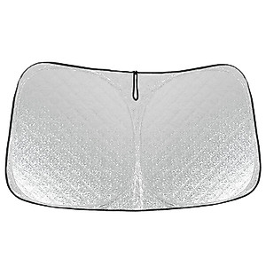 D-Lumina Windshield Sun Shade Compatible with Toyota Tacoma 2016 2017 2018 2019 2020 2021 2022 2023 - Upgraded 3 Layers 240T Material, Foldable Front Window Sun Shield Protector