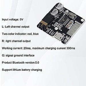 QCCAN 4Pcs Bluetooth Audio Receiver Board VHM-314 Bluetooth 5.0 MP3 Lossless Decoder Board Wireless Stereo Music Module 3.7-5V