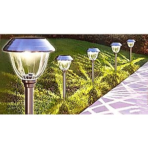 Member's Mark 5-Piece Stainless Steel LED Solar Lights