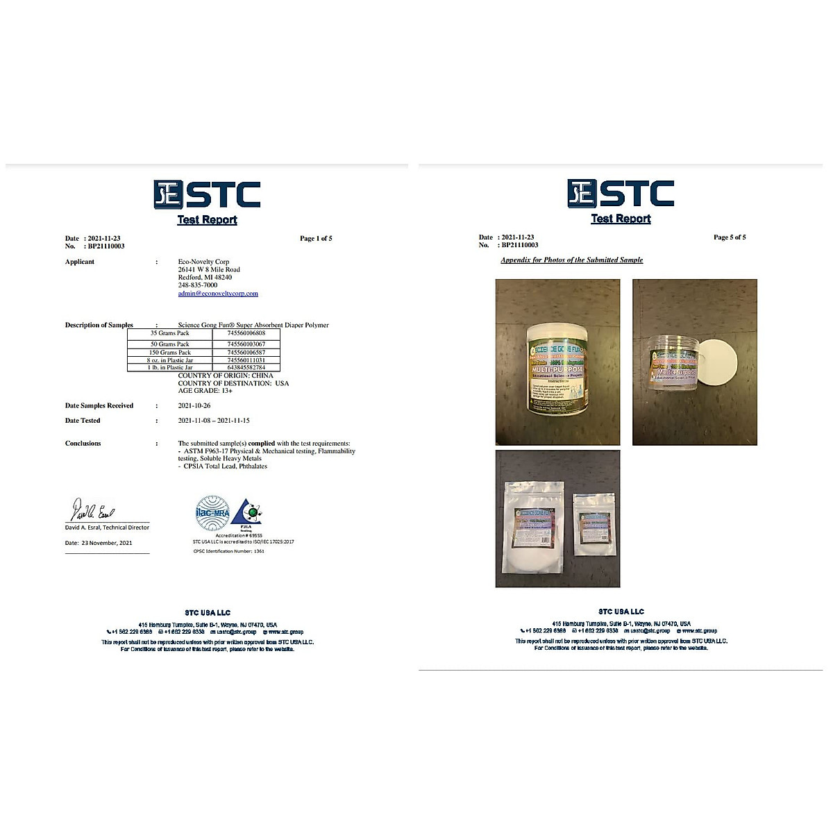 Science Educational Products - Superabsorbent Diaper Polymer 1 Lb Sodium Polyacrylate - One Pound of the Superabsorbent Polymer Model: