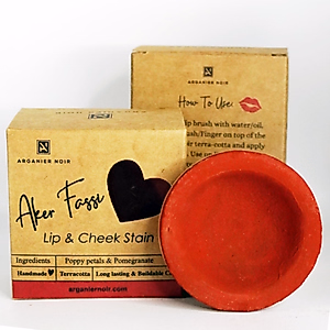 Arganier Noir Aker Fassi Lip and Cheek Stain- long lasting buildable Color