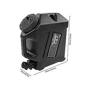 Pwshymi Portable Water Container, Easy to Operate Food Grade HDPE Multipurpose Water Container for Picnics