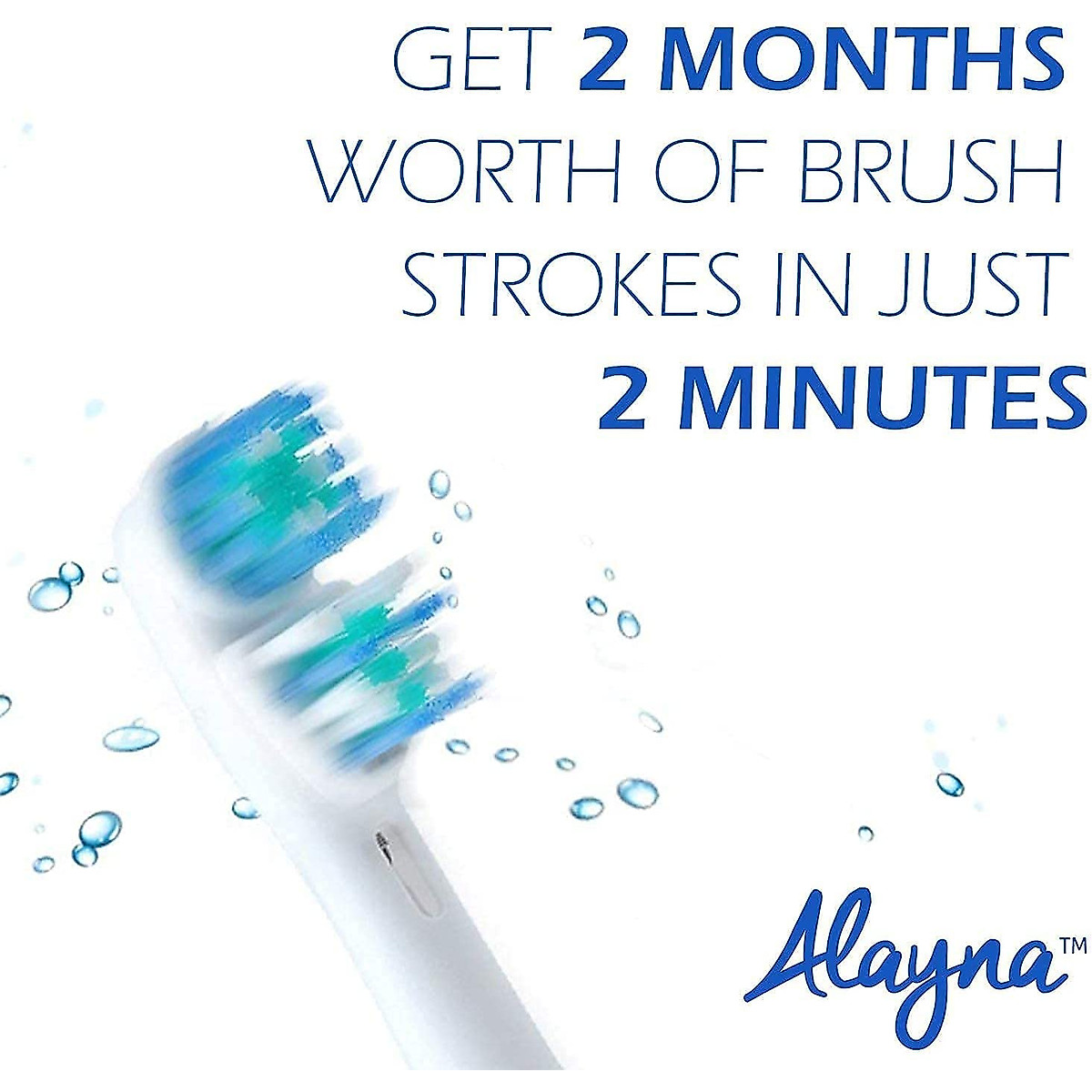 Replacement Brush Heads Compatible with OralB Braun- Best Double Clean, Pack of 8 Electric Toothbrush Replacement Heads- for Oral B Pro, 1000, 8000, 9000, Adults, Kids, Vitality, Dual Plus!